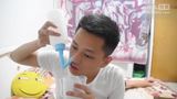 用洗鼻器洗鼻子,这个体验要不要这么爽,搞笑!