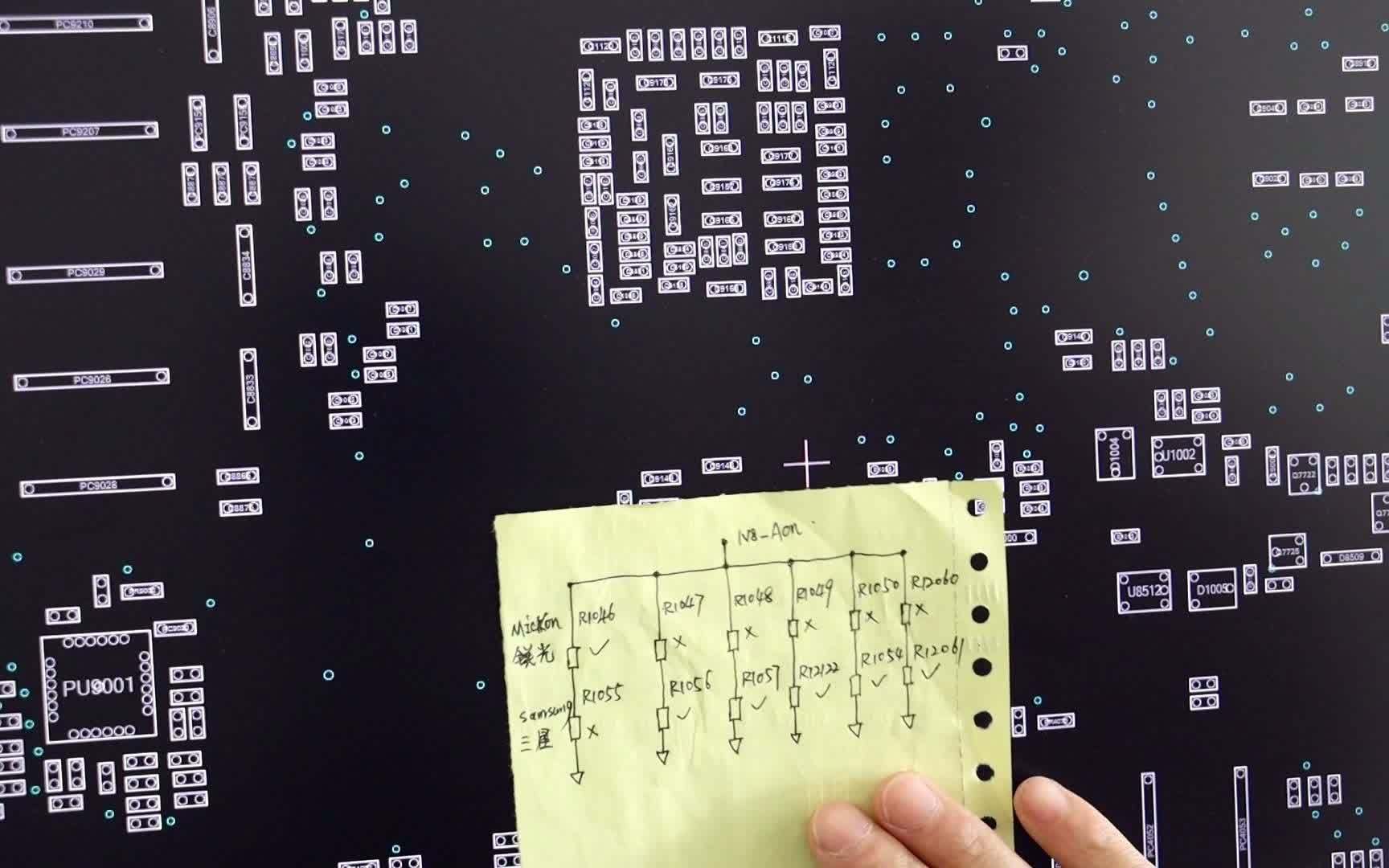 上家修不好的笔记本,换显卡后,再将美光显存换成三星显存,能成功救活...