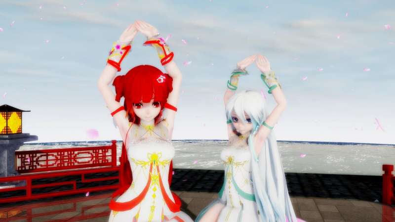 「MMD」桃花旗袍(东方栀子、言和)