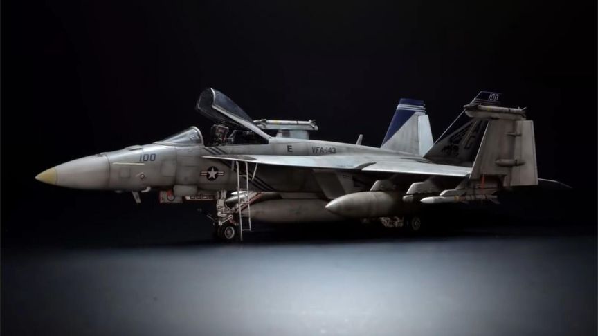 【模型制作】美国飞机 F/A-18E F18超级大黄蜂