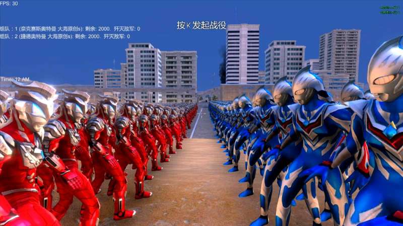 史诗战争模拟器:2000个奈克赛斯奥特曼VS2千个捷德奥特曼