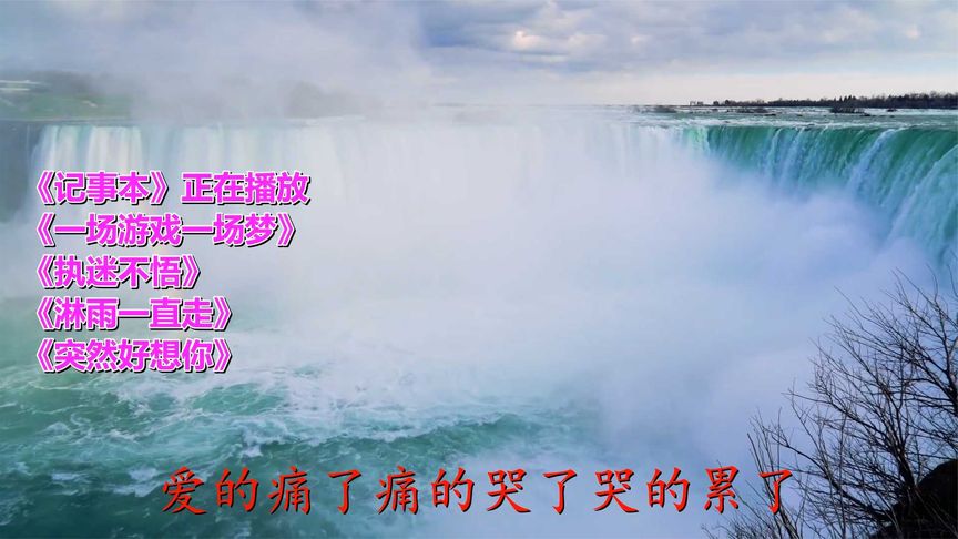 《记事本》《一场游戏一场梦》《淋雨一直走》《突然好想你》