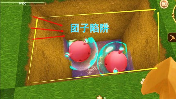 迷你世界单人生存8:我挖了一个陷阱,两只团子“自投罗网”