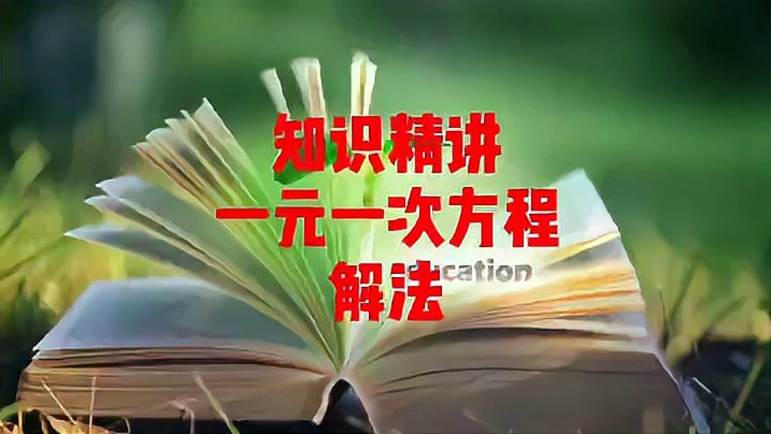 知识精讲---一元一次方程专题(解法五步骤)