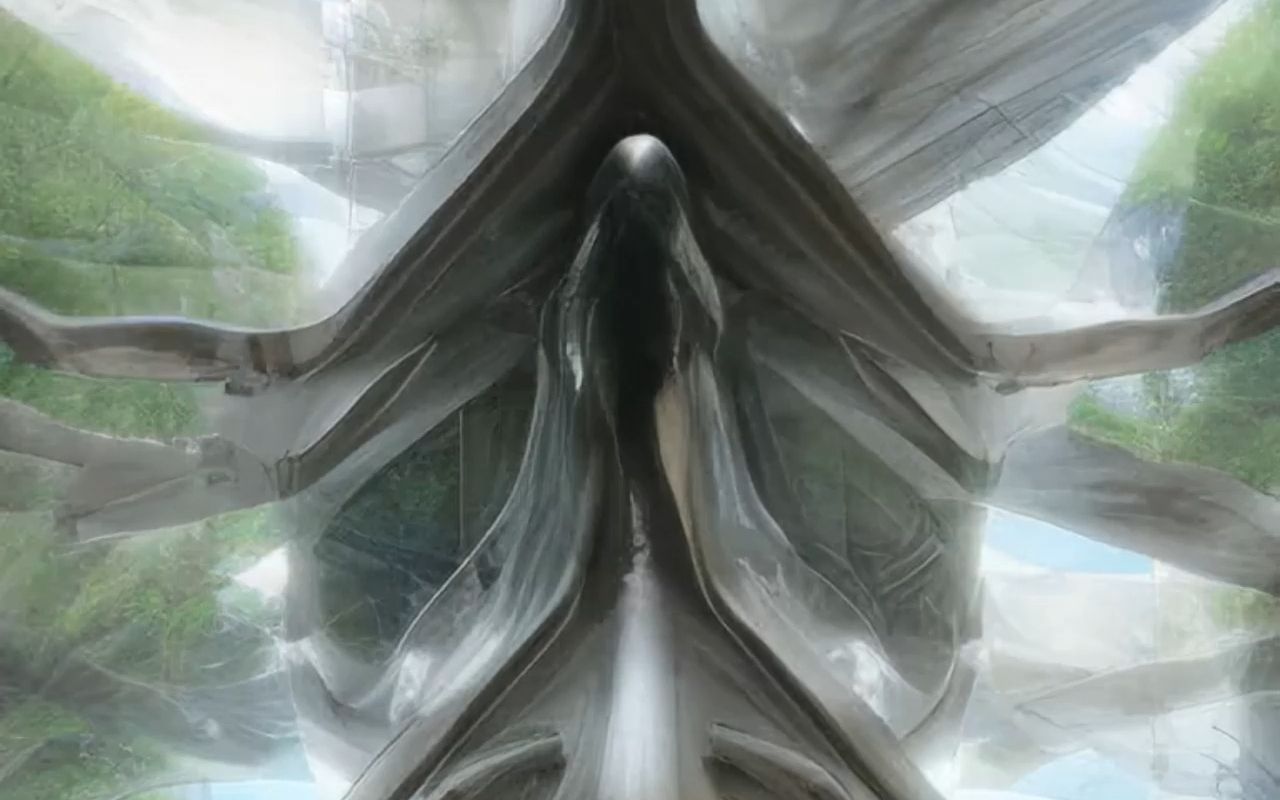 会生长的建筑-在网页上用文字生成AI动画