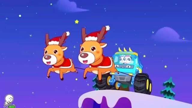 儿童动画:幼儿儿歌,幼儿歌谣,幼儿故事,奇妙的怪兽驯鹿卡车