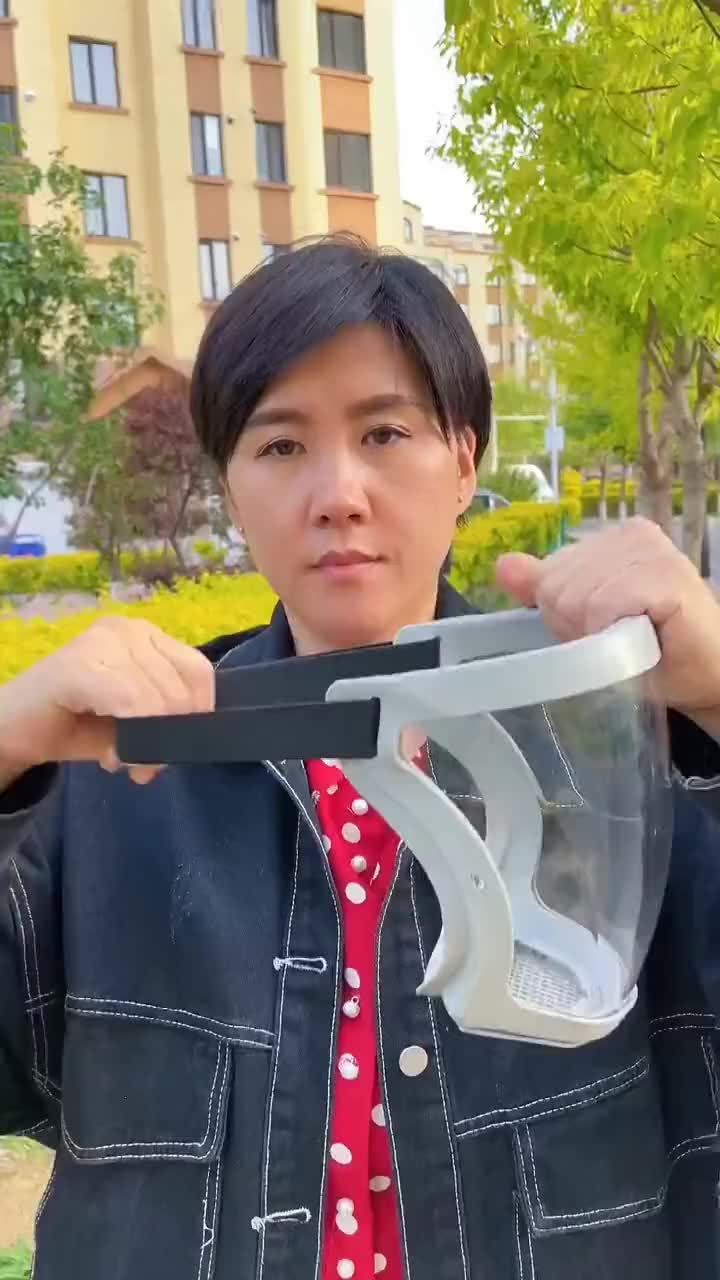 高清透明面罩,使用磨光机时,再也不用担心砂轮灰了