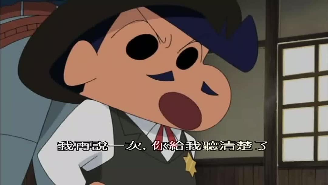 蜡笔小新:小新来到电影世界,风间成了黑帮老大,派人追自己