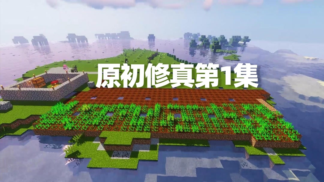我的世界凡人修仙01 生存的第一天 表妹把家安在了岛上