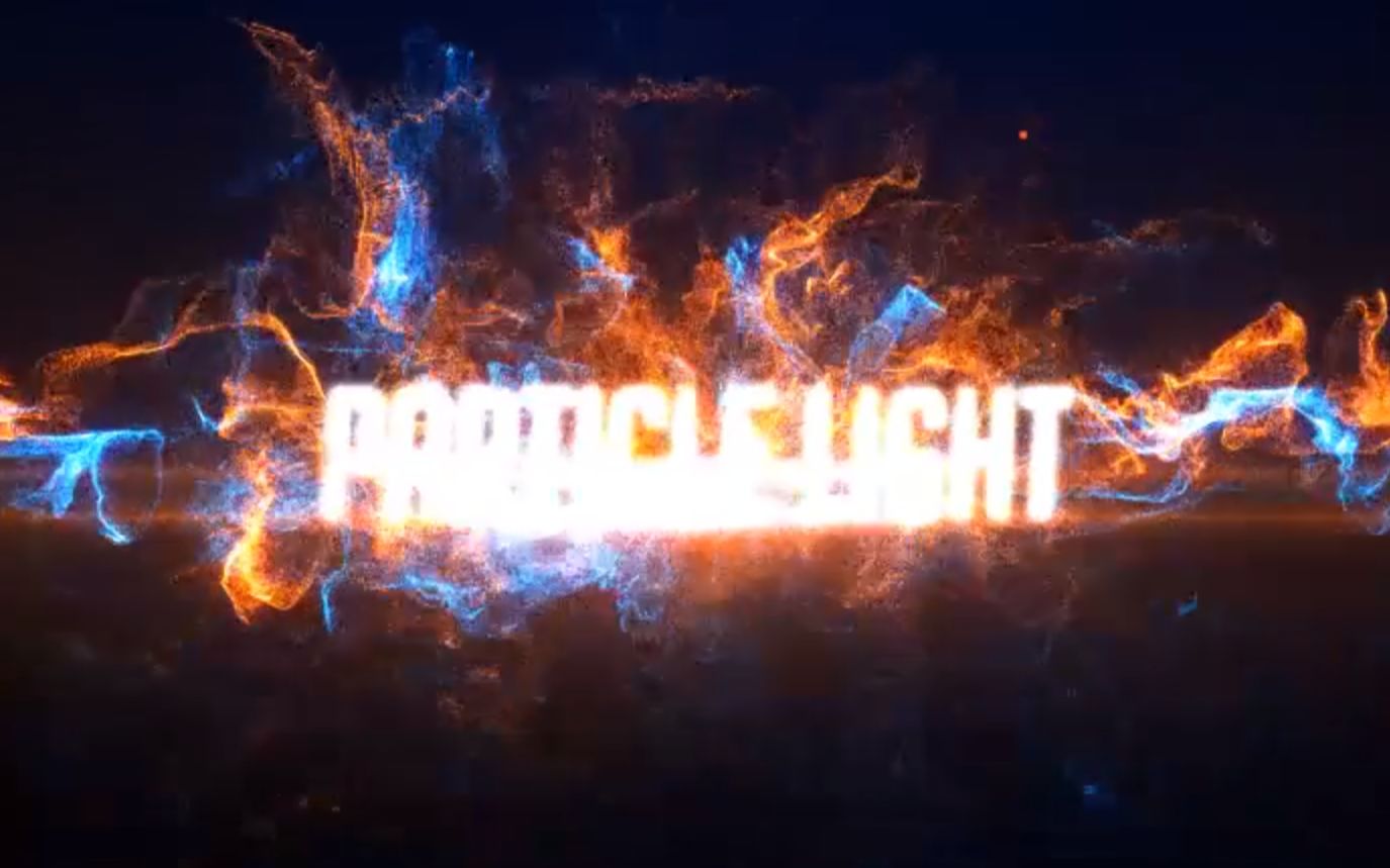 PR模板-粒子撞击标题|徽标显示