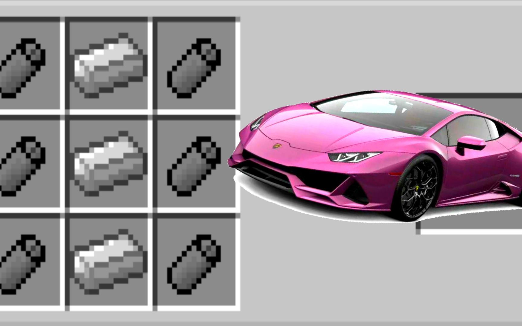 我的世界:如何在MC中合成各种超级跑车?