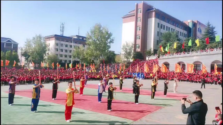 #功夫 #运动会开幕式 #少年强则国强 #台上一分钟台下十年功