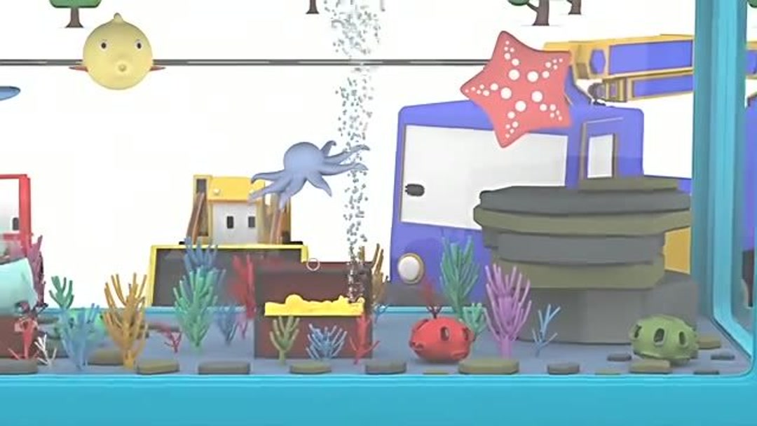 和迷你卡车学习 第2季 第1集 水族馆