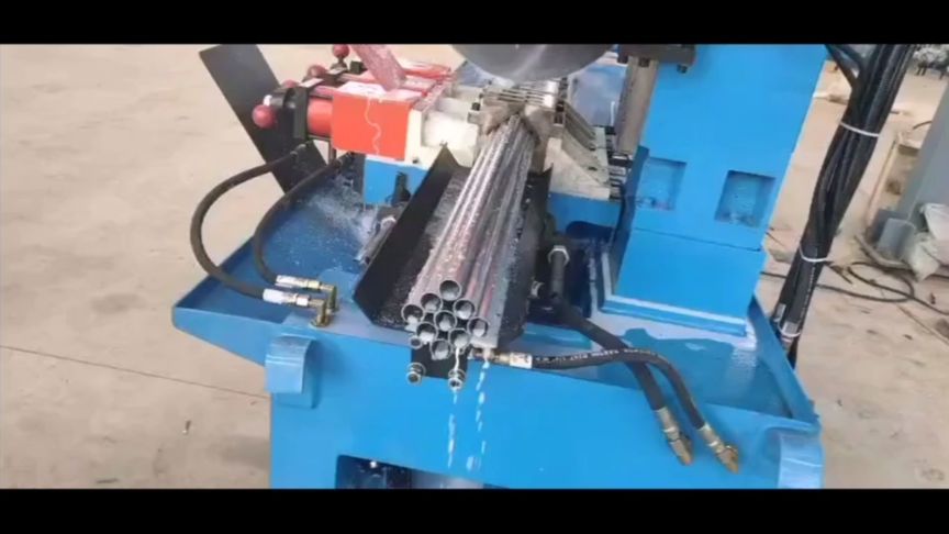 全自动切管机视频 数控切管机 多管高效率切管机