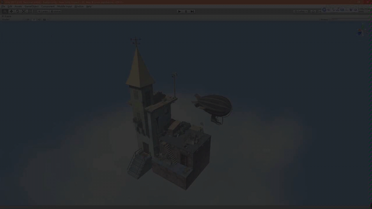 unity引擎小场景效果视频