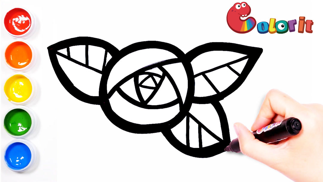 教你简单快速地画一个漂亮的小花儿