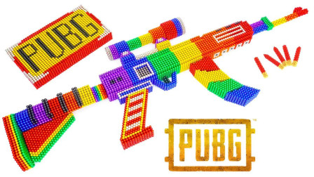 用巴克磁性球制作PUBG绝地求生和平精英 SKS枪模型(中)