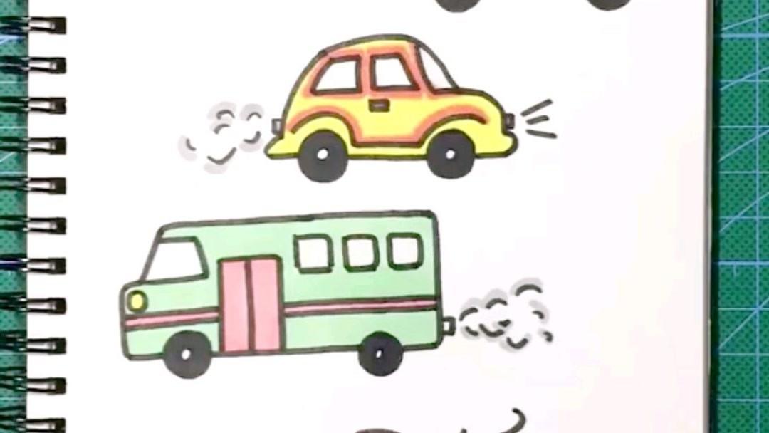 儿童学绘画:画小汽车