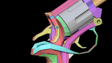 ZBrush 4r8 3D Modeling Revolver [多边形建模]