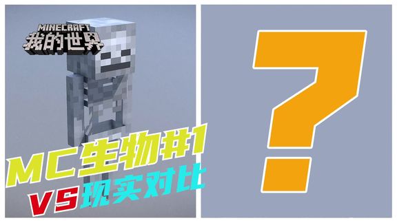 我的世界:你见过MC生物现实的样子吗?