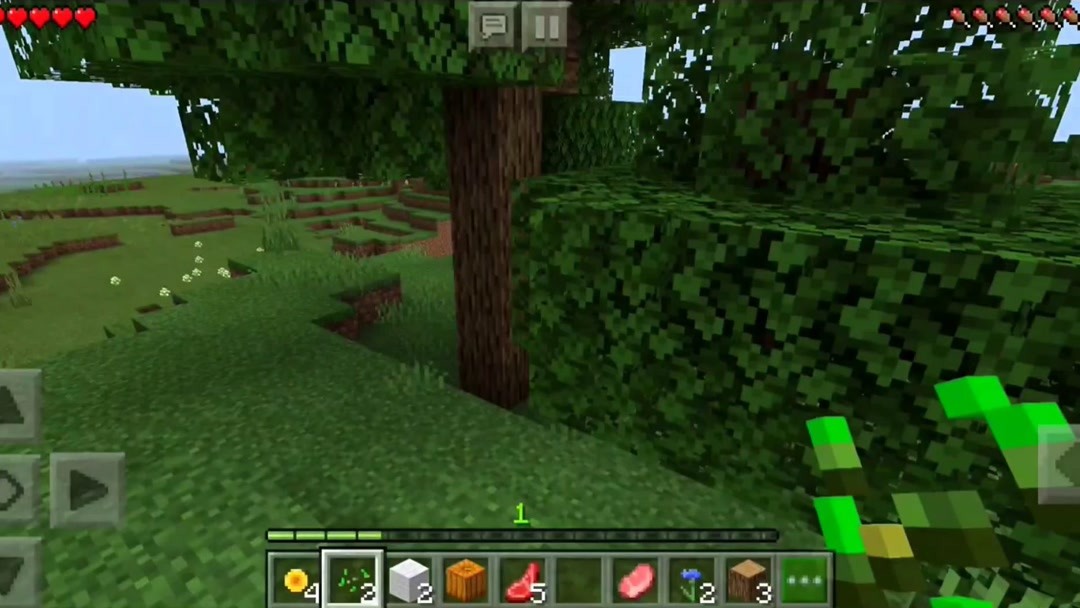我的世界:去森林里伐木获得木材,制造木棍和木板搭建房屋!
