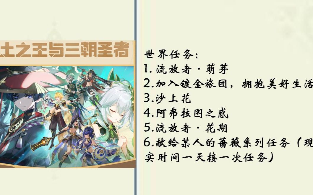 原神:须弥世界任务合集⑥