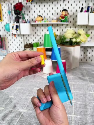 用家里的A4纸和橡皮筋,做个好玩的童年纸枪,太好玩了!#手工diy #亲子...
