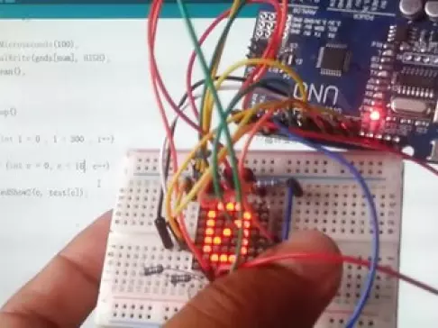 点阵之流动显示——Arduino基础入门篇 第18集