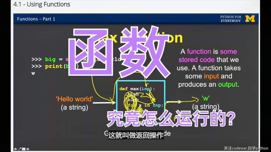 人人学python:python中函数的运行方式