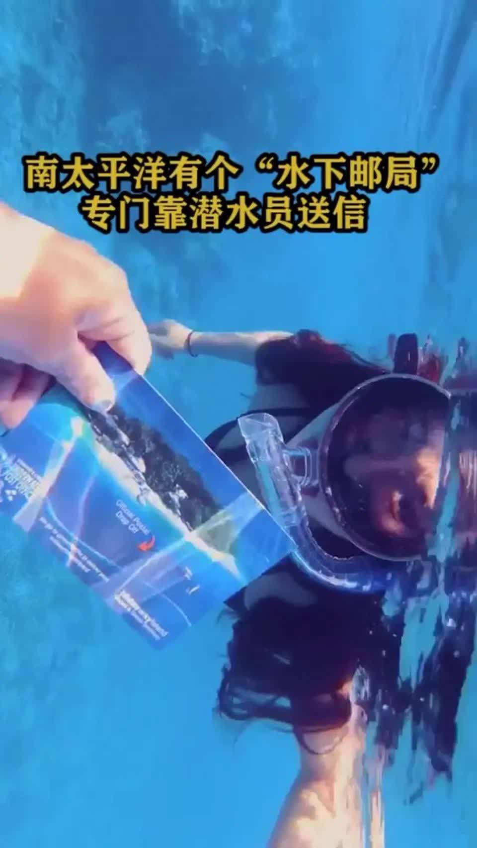 南太平洋有个“水下邮局”专门靠潜水员送信