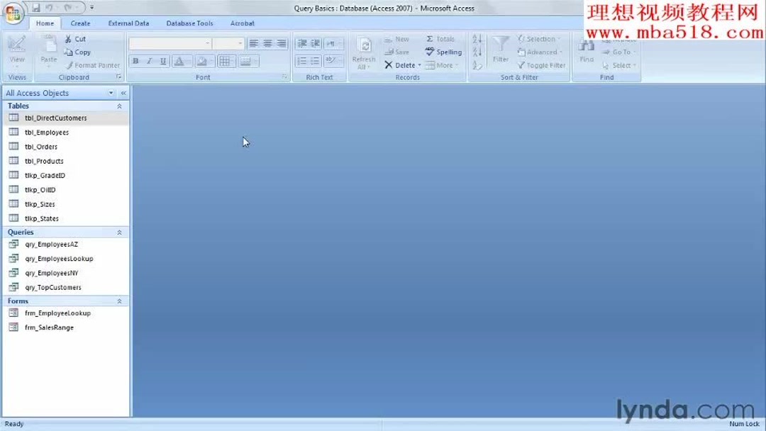 Access 2007查询功能深入讲解教程 共40讲02