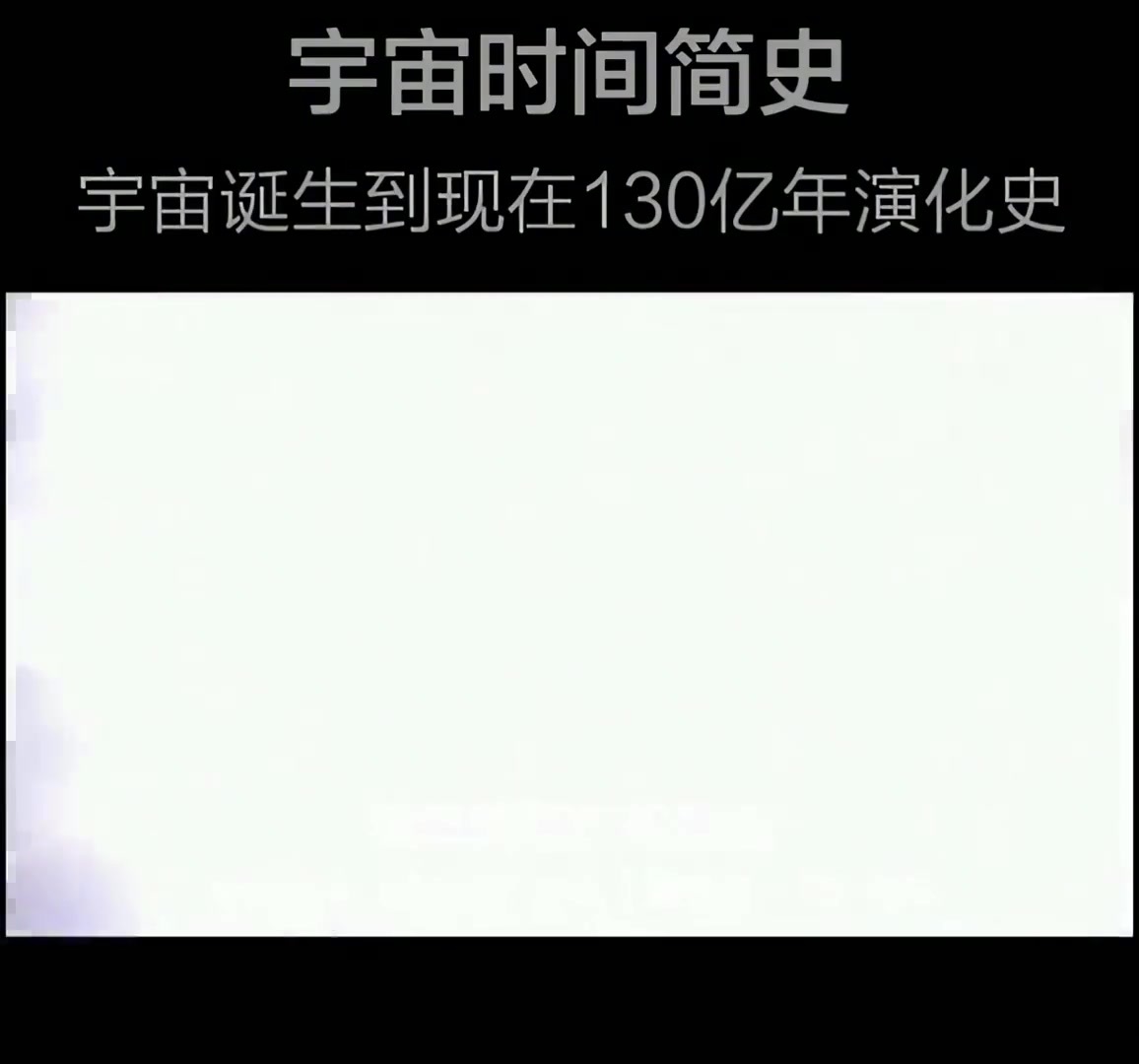 《宇宙时间简史》从宇宙大爆炸到生命出现