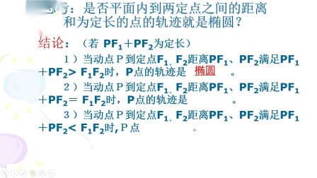 椭圆及其标准方程——1录课