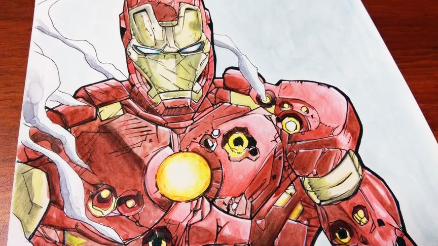 这个钢铁侠画的太好了,我都忍不住要动手画一张了!