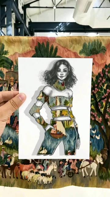 服装设计 带着设计稿去找灵感