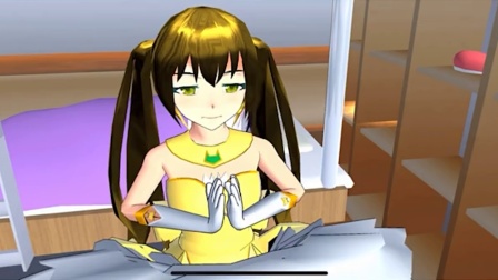 樱花校园模拟器:公主病再次借住,室友直接开启猎杀模式