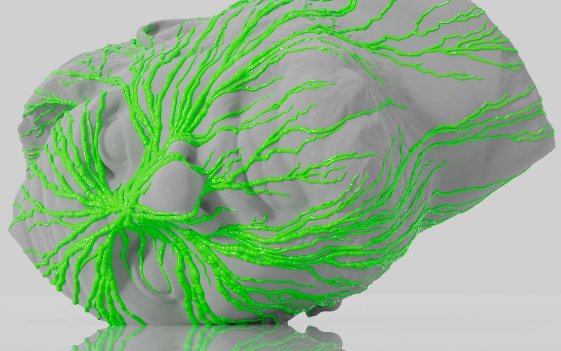 Blender 3.3最强节点 ”最短边路径“ / 几何节点 教程