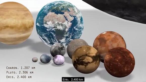 史上最全宇宙各星球大小, 地球太渺小! 土星直径这么大