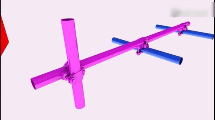 BIM 脚手架施工工艺三维动画演示