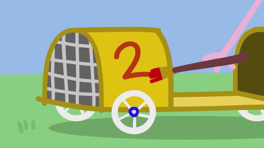 画笔在赛车的头部写了一个2号图标