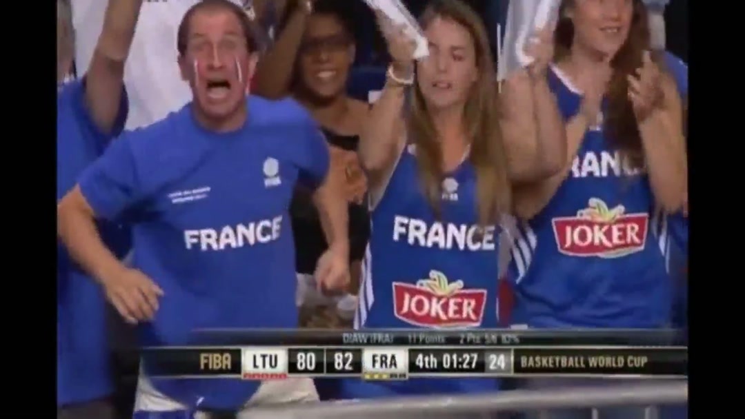 2014篮球世界杯3,4名决赛法国vs立陶宛五佳球_高清