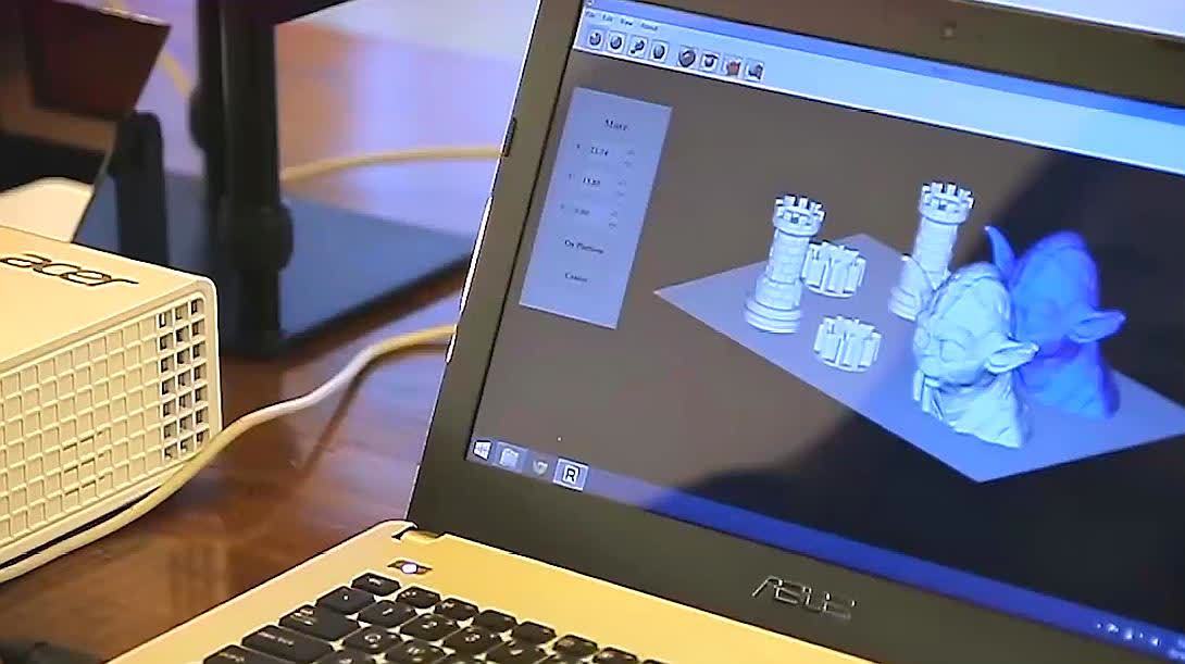超精准扫描仪,汽车部件扫一下就能快速建模,可以用3D打印出来