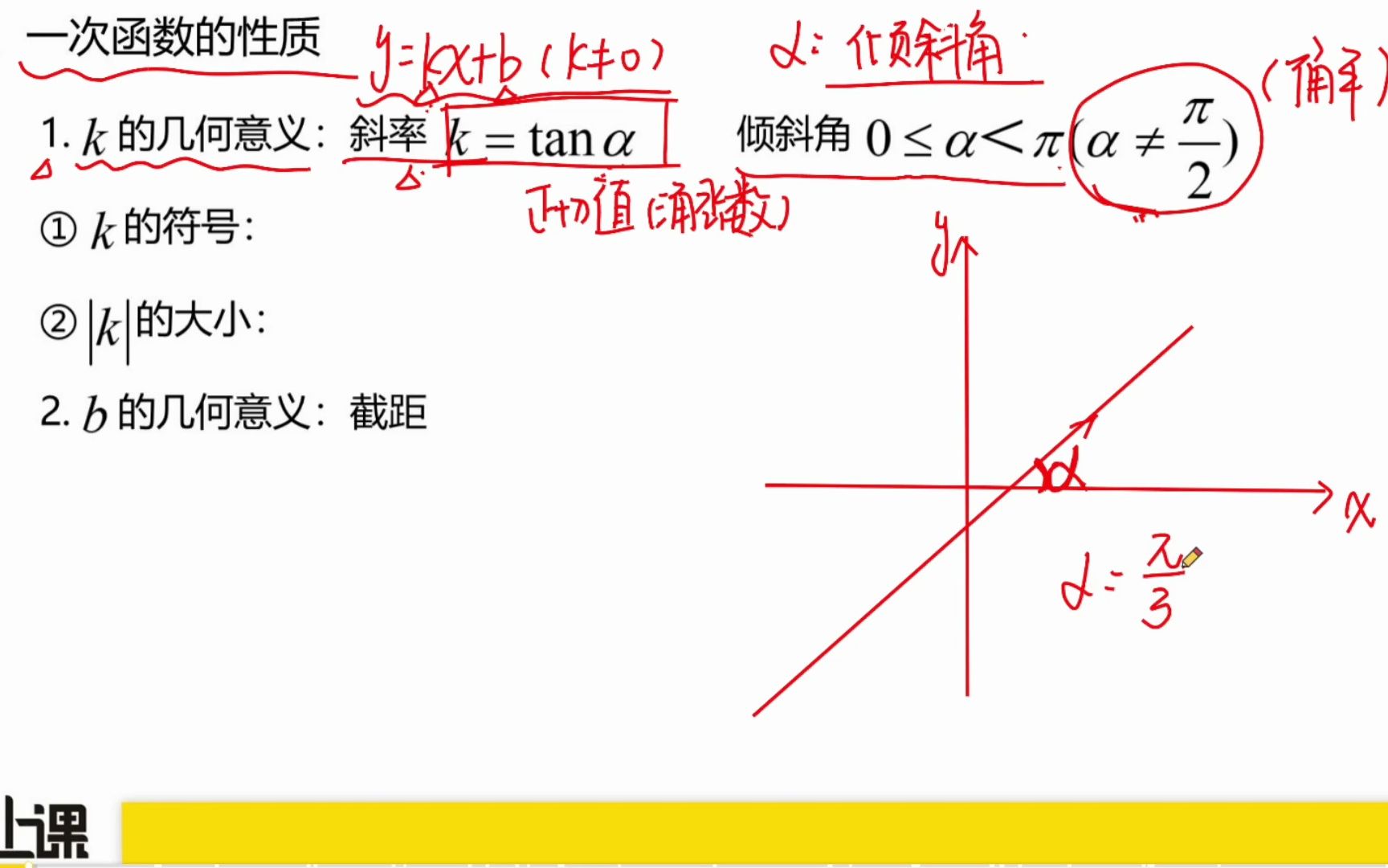 山东专升本【高数】一次函数的性质—k的几何意义(二)