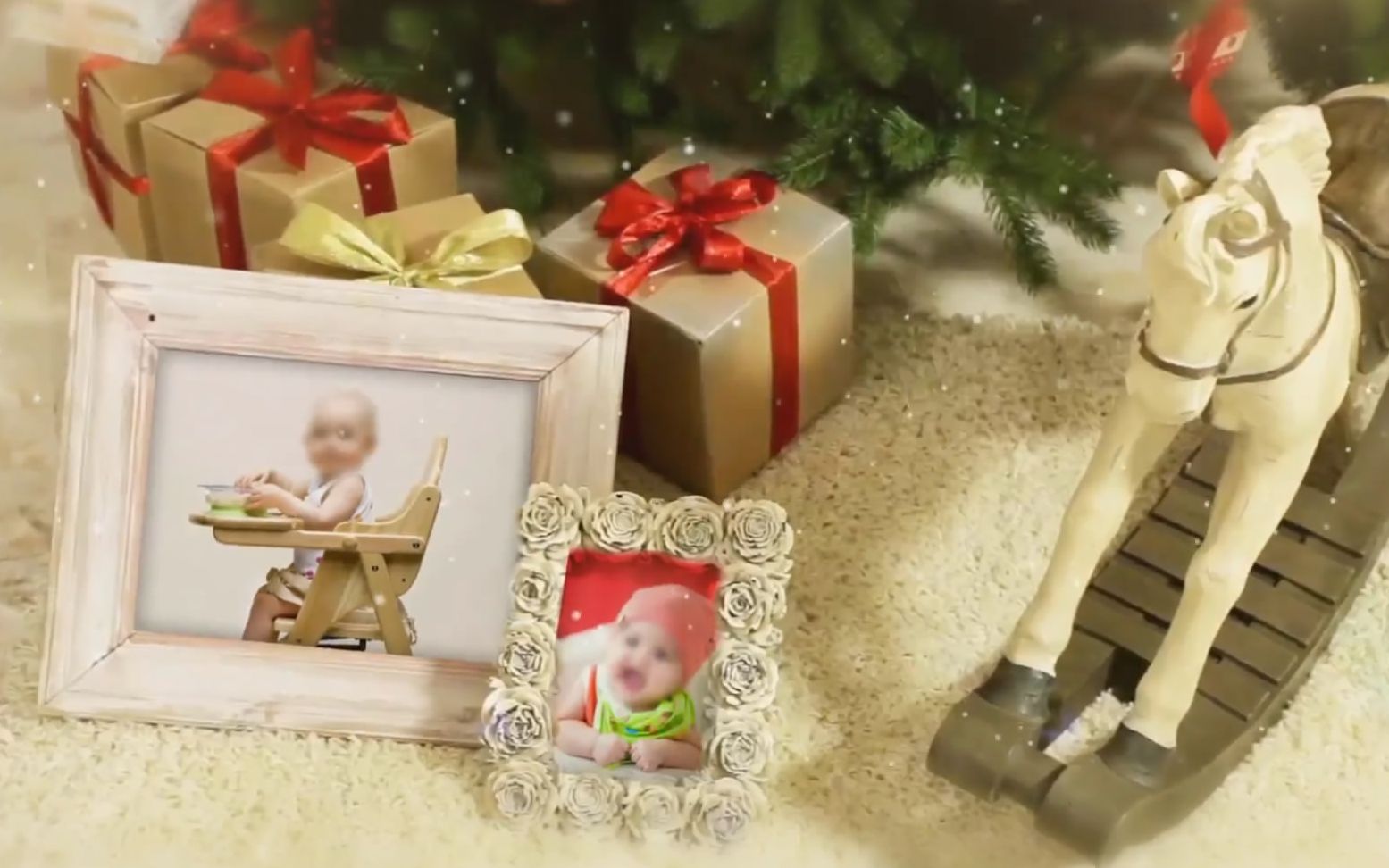 184温馨唯美新年儿童电子相册视频ae模板动态视频 电影片头 震撼...