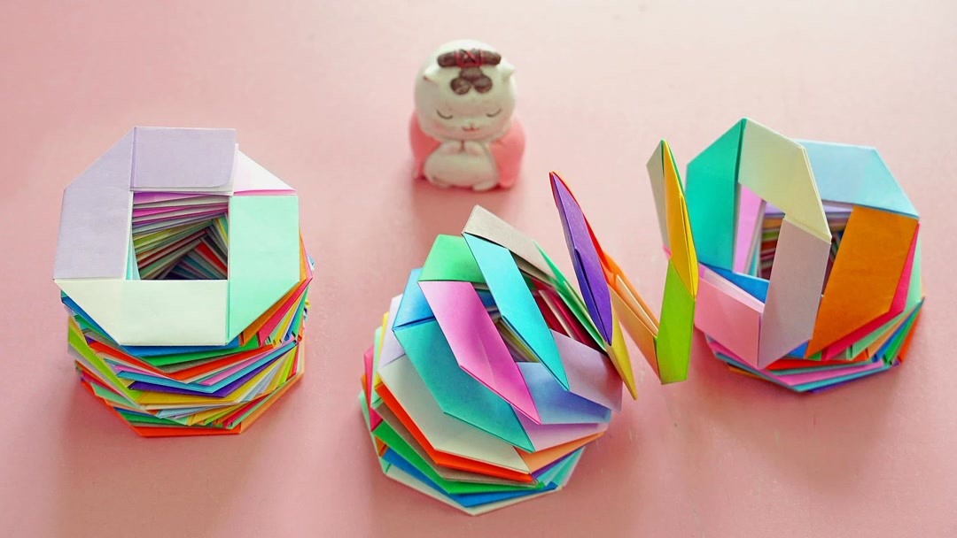 自制简单有趣的折纸玩具小弹簧,玩起来很解压,分分钟学会!