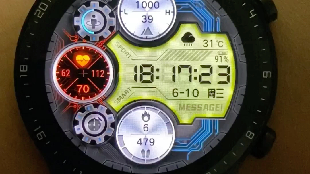 华为GT/GT2荣耀魔法42&46智能手表表盘《机械液晶》请至华为运动...