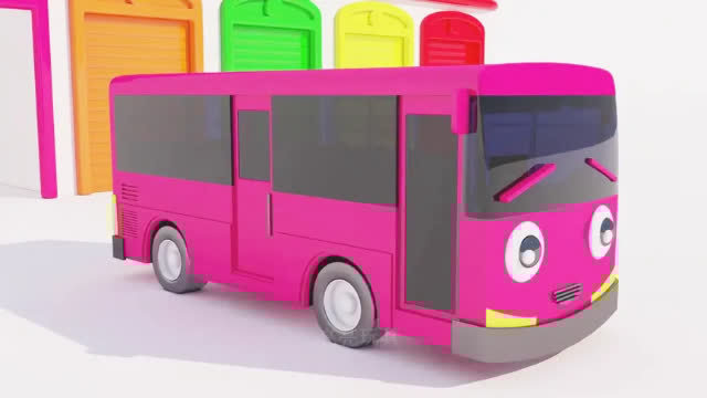 汽车和公交车学习英语动画,婴幼儿宝宝游戏教育视频1196