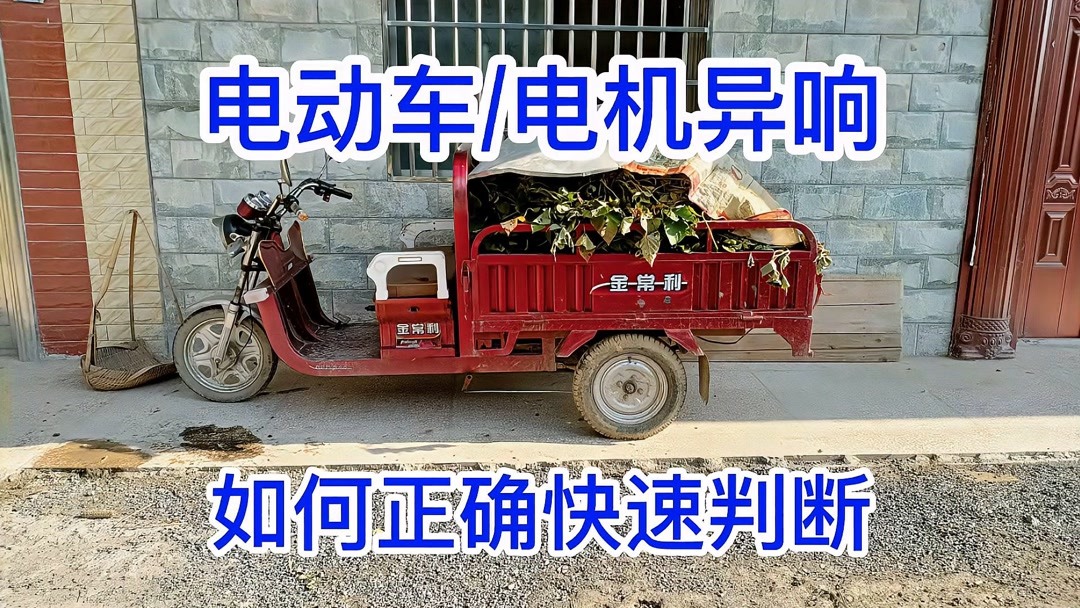 电动车维修!电机异响/如何快速判断?满意修车教学!