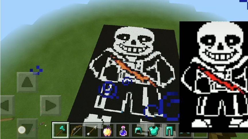 传说之下:我的世界做sans。把你想让我做的照片评论在下方。