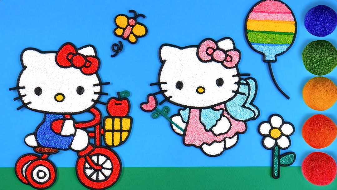 简笔画DIY:教你做出可爱的Hello Kitty小猫咪,快来一起玩耍吧!